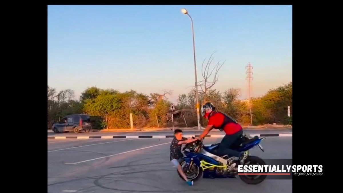 VIDEO: Super-Bike Stunt Goes Terribly Wrong After Man Cracks His Leg ...