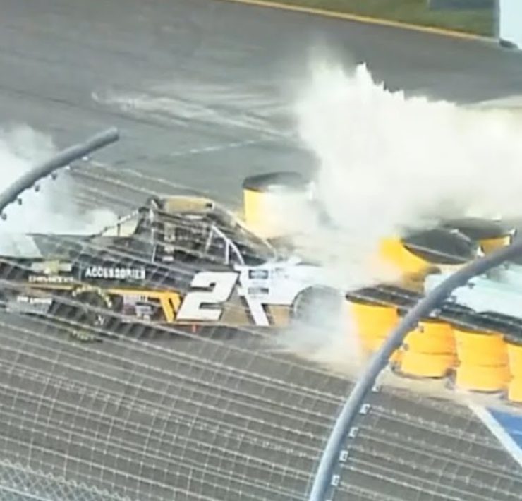 NASCAR Truck Suffers an Accident On the Way to the Circuit ...