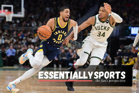 243 Lbs Giannis Antetokounmpo Gets Tossed Over by Pacers Star as Wild ...