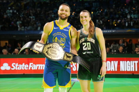 3-Point Legend Declared: Stephen Curry Beats Sabrina Ionescu In Feisty ...