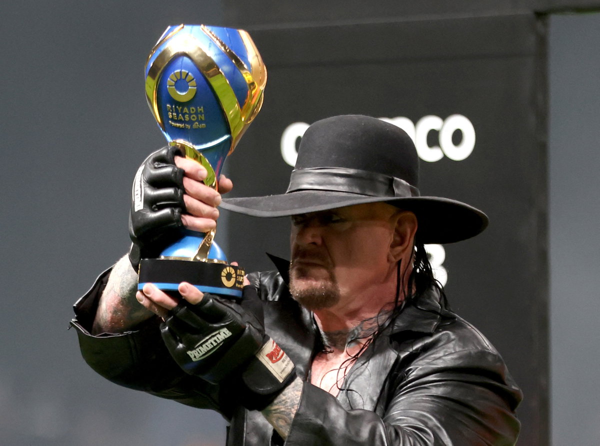 The Undertaker Unveils Riyadh Season Cup Trophy & Leaves Cristiano ...