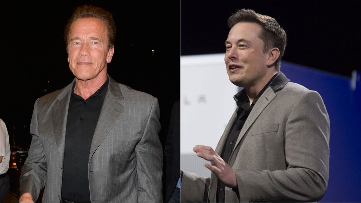 “1 Alien and 1 Cyborg”: Rare Picture of Arnold Schwarzenegger and Elon ...