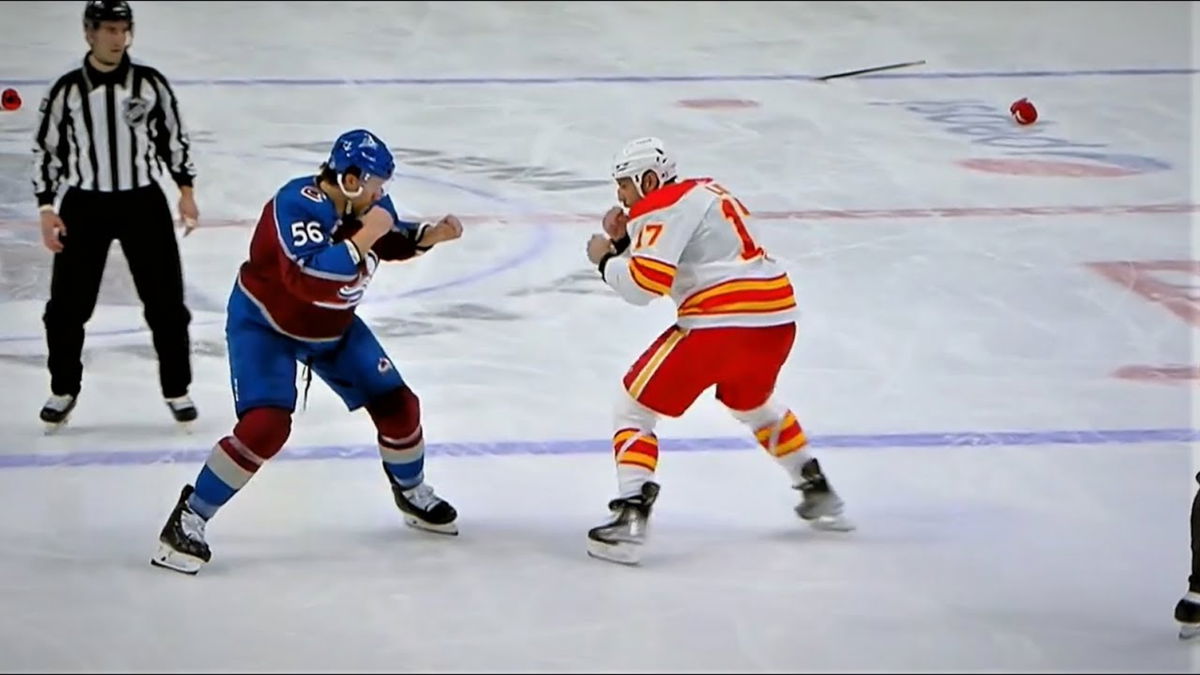 VIDEO: Calgary Flames Star Lands Violent Punches on Opponent in a ...
