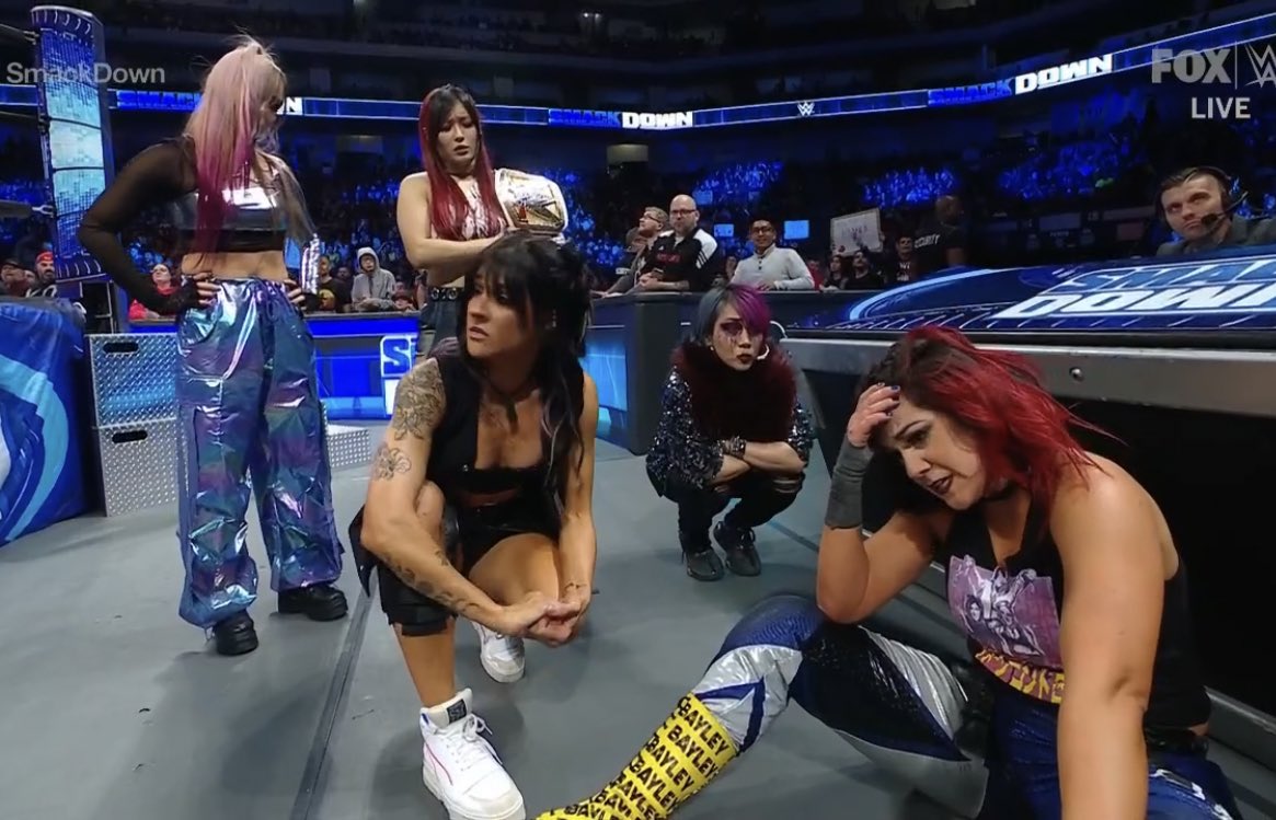Visible Cracks Begin to Show Within Damage CTRL as the Faction Watches Bayley Taste Defeat on ...