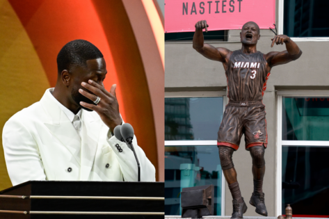 Not Dwyane Wade, Draymond Green Names ‘Cousin’ Wade as Real Statue ...