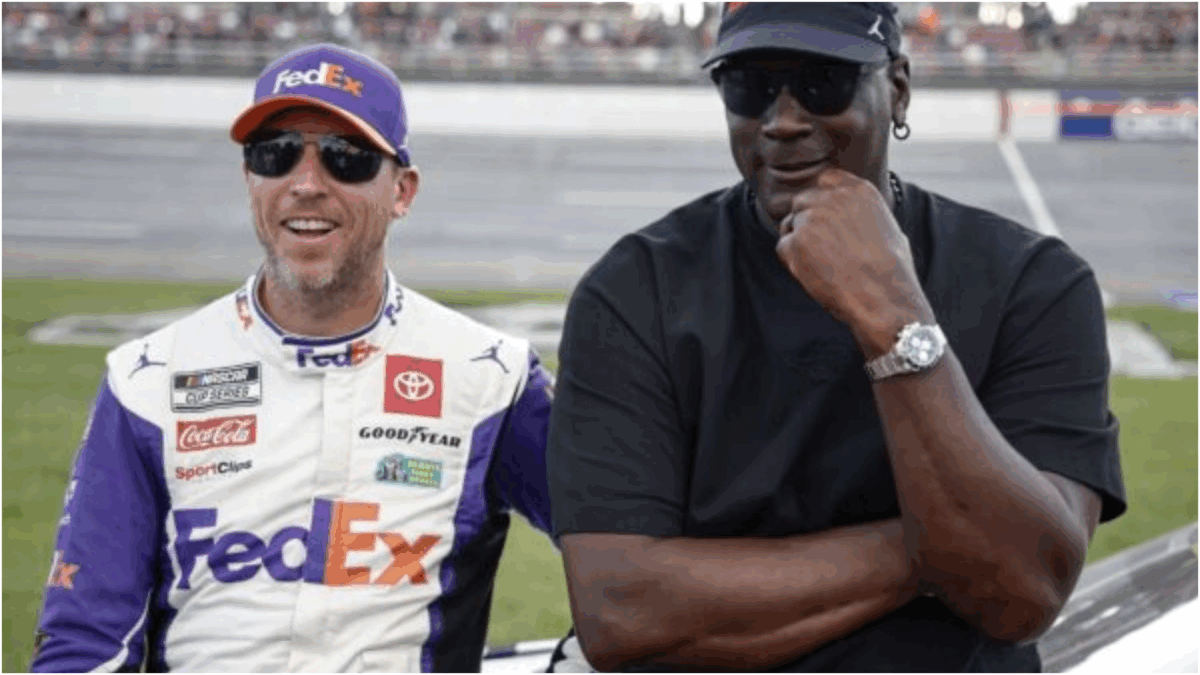 Denny Hamlin Unleashes Bold 3-Word Swipe at Michael Jordan After Taking ...