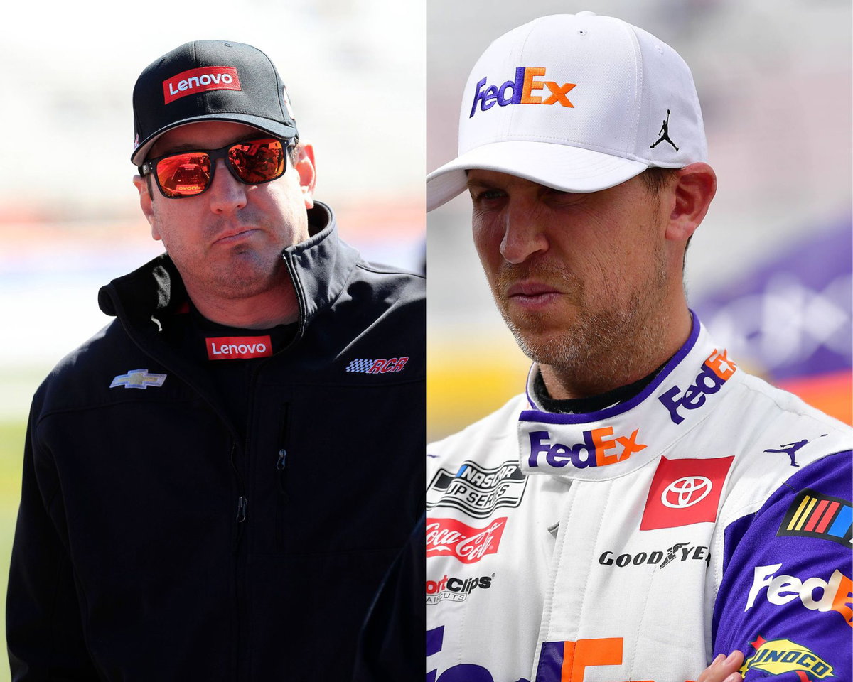 “All Defense”: Kyle Busch Comes to ‘Smart’ Denny Hamlin’s Rescue After ...