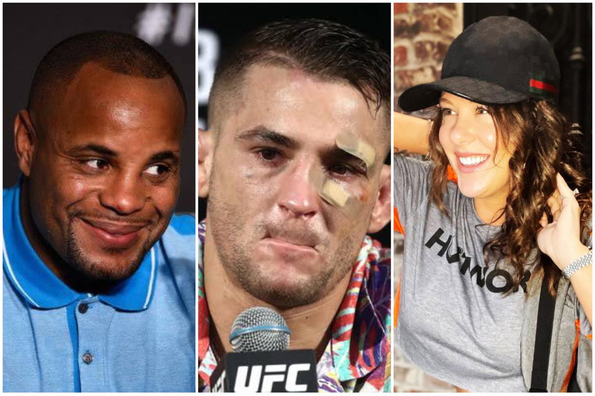 Wife Jolie Shows “Scared” Side of Dustin Poirier; Daniel Cormier and ...