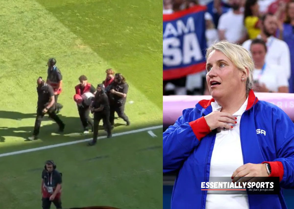 VIDEO- ‘Spiderman’ Pitch Invader Disrupts USWNT vs Brazil’s Paris ...