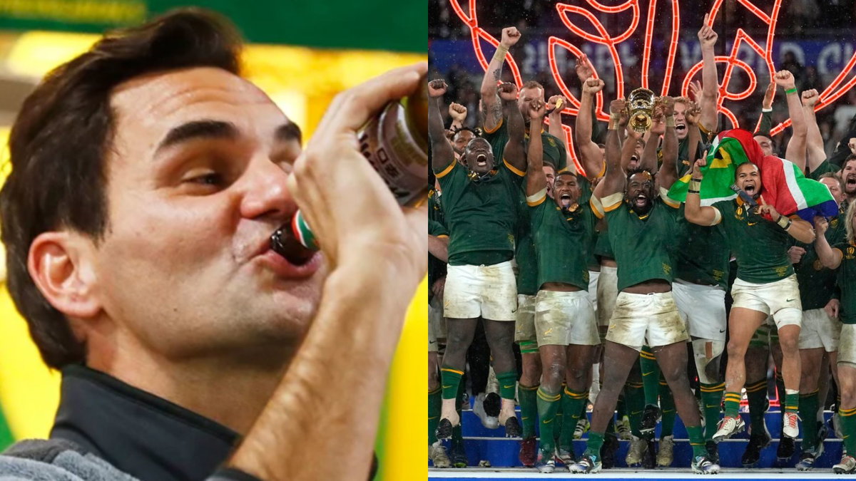 Exhilarated Springboks Fan Roger Federer Surprises Good Friend Siya ...