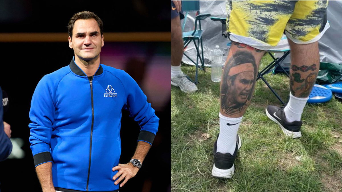 Die-Hard Fan With Roaring Roger Federer Tattoo Pulls Out All the Stops ...