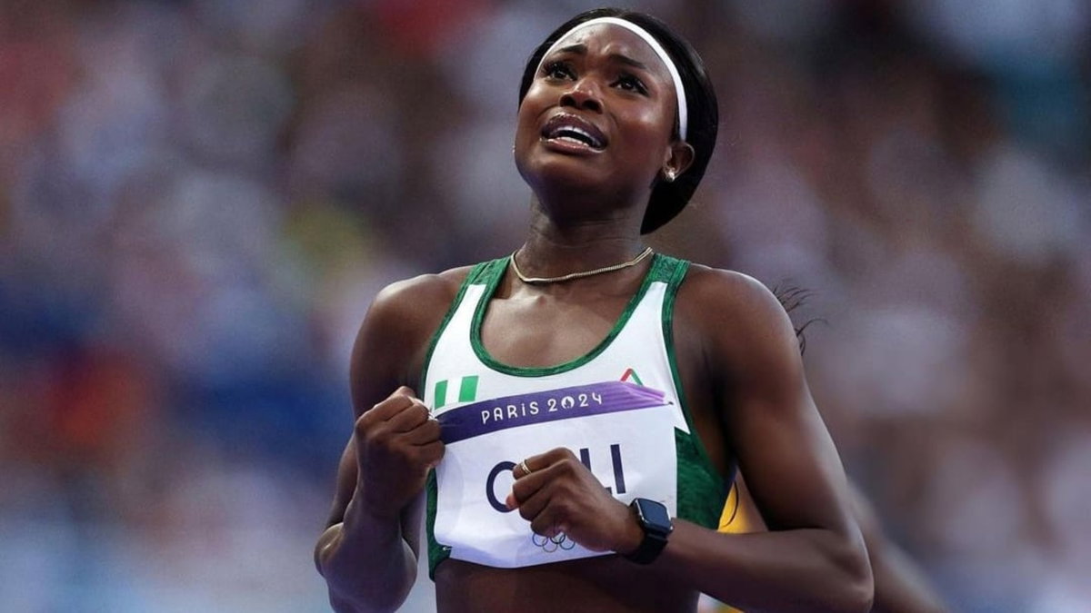 Favour Ofili Overcome by Emotion As Nigerian Fiasco Crushes Paris ...