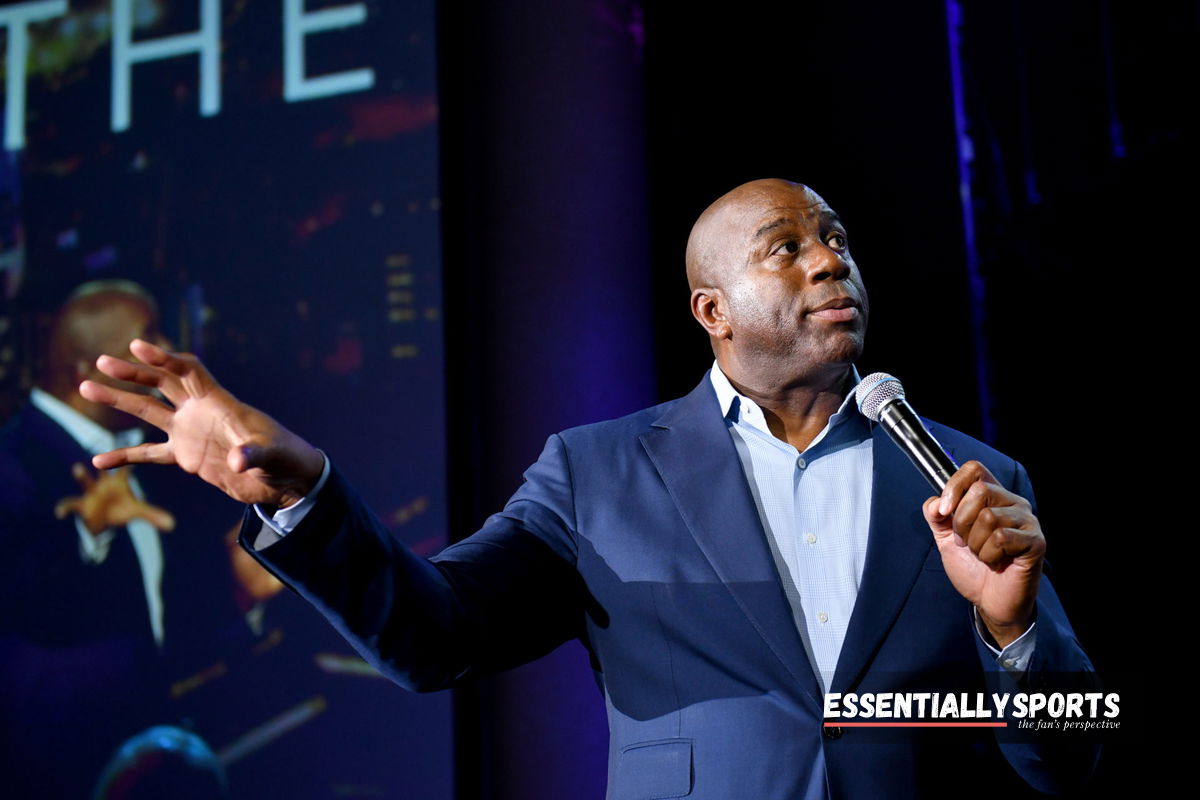 Magic Johnson Stands a Head Taller Over 2,000 People at Debut as a ...