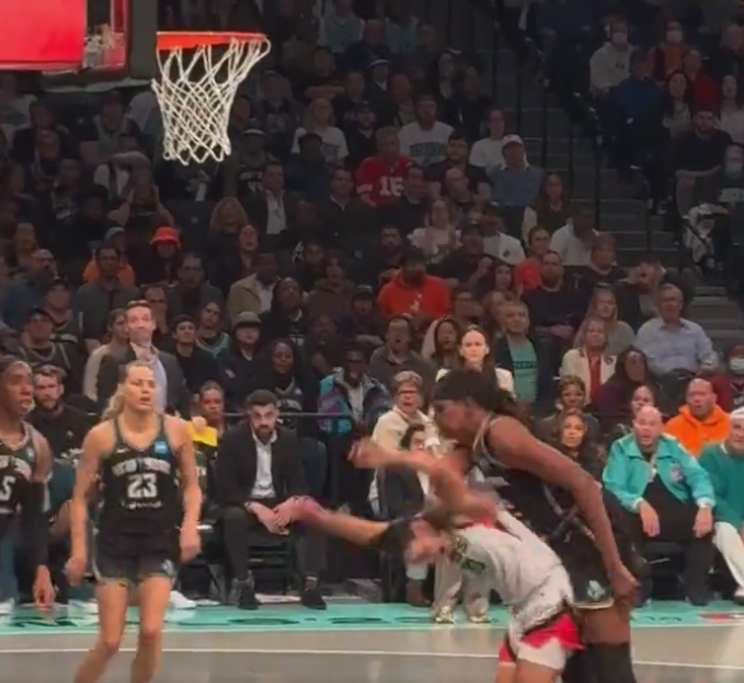 Aces' Kelsey Plum Gives Her Verdict After Getting Blocked to ...