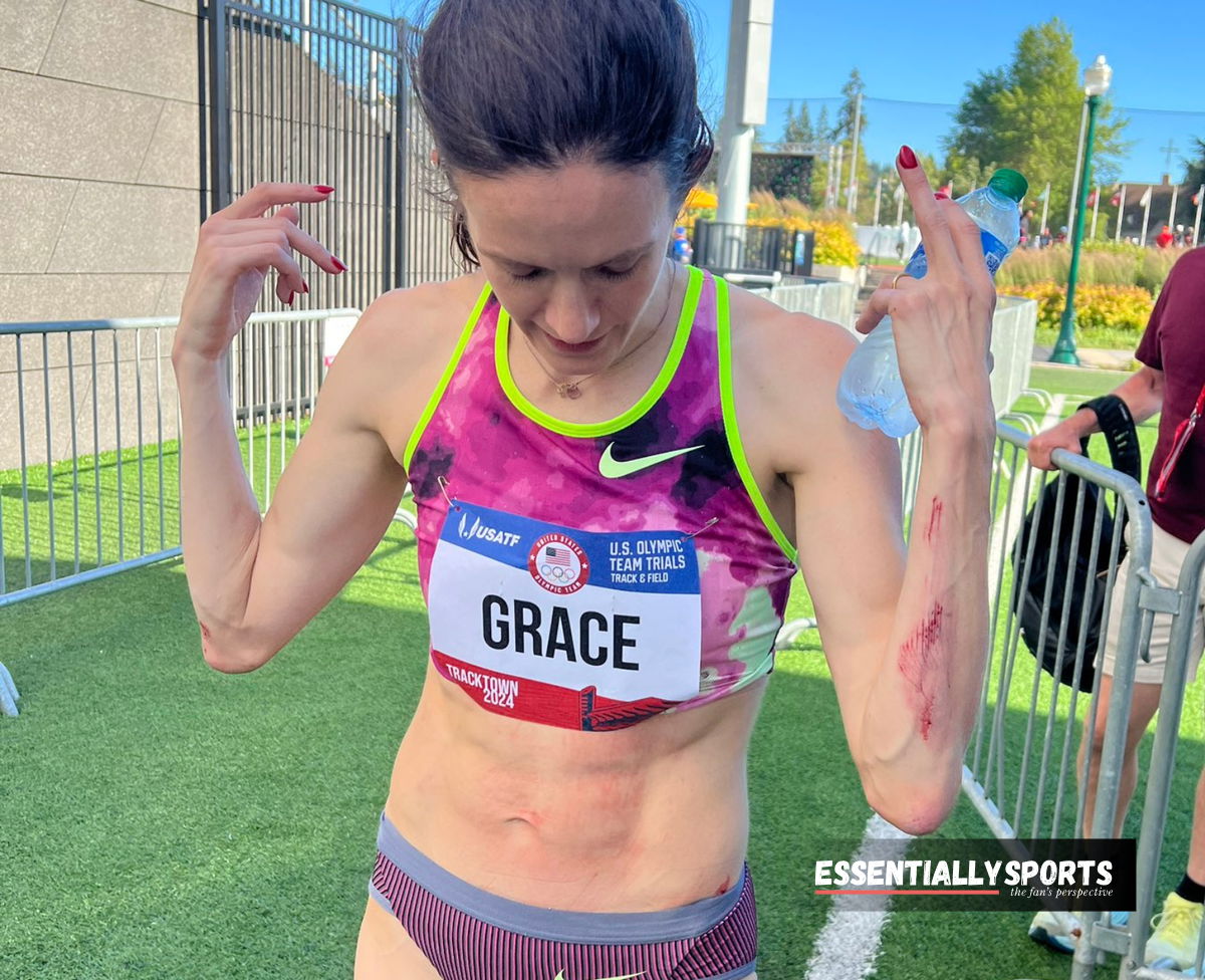 Injured Kate Grace Breaks Silence on Fall at US Olympic Track & Field ...