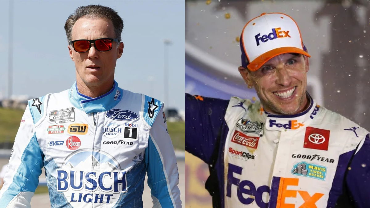 “Denny Hamlin’s a Stud”: Kevin Harvick Confesses JGR Star’s Superiority ...