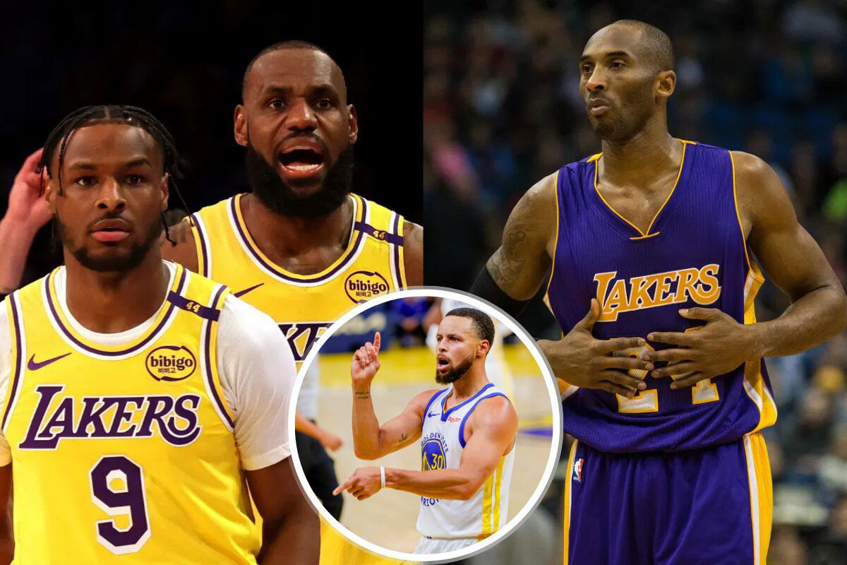 LeBron, Bronny James Under Threat as Stephen Curry Breaks Kobe Bryant ...