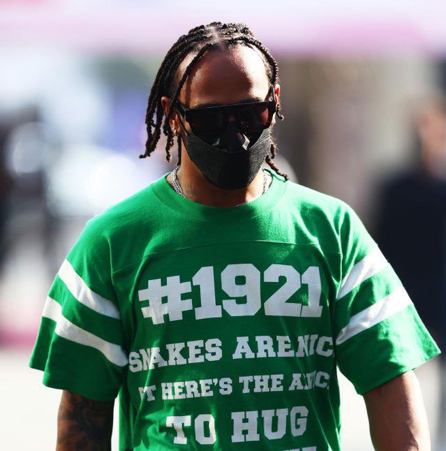 Stunning Details of the Eye-Popping Gucci Tracksuit Lewis Hamilton Wore ...