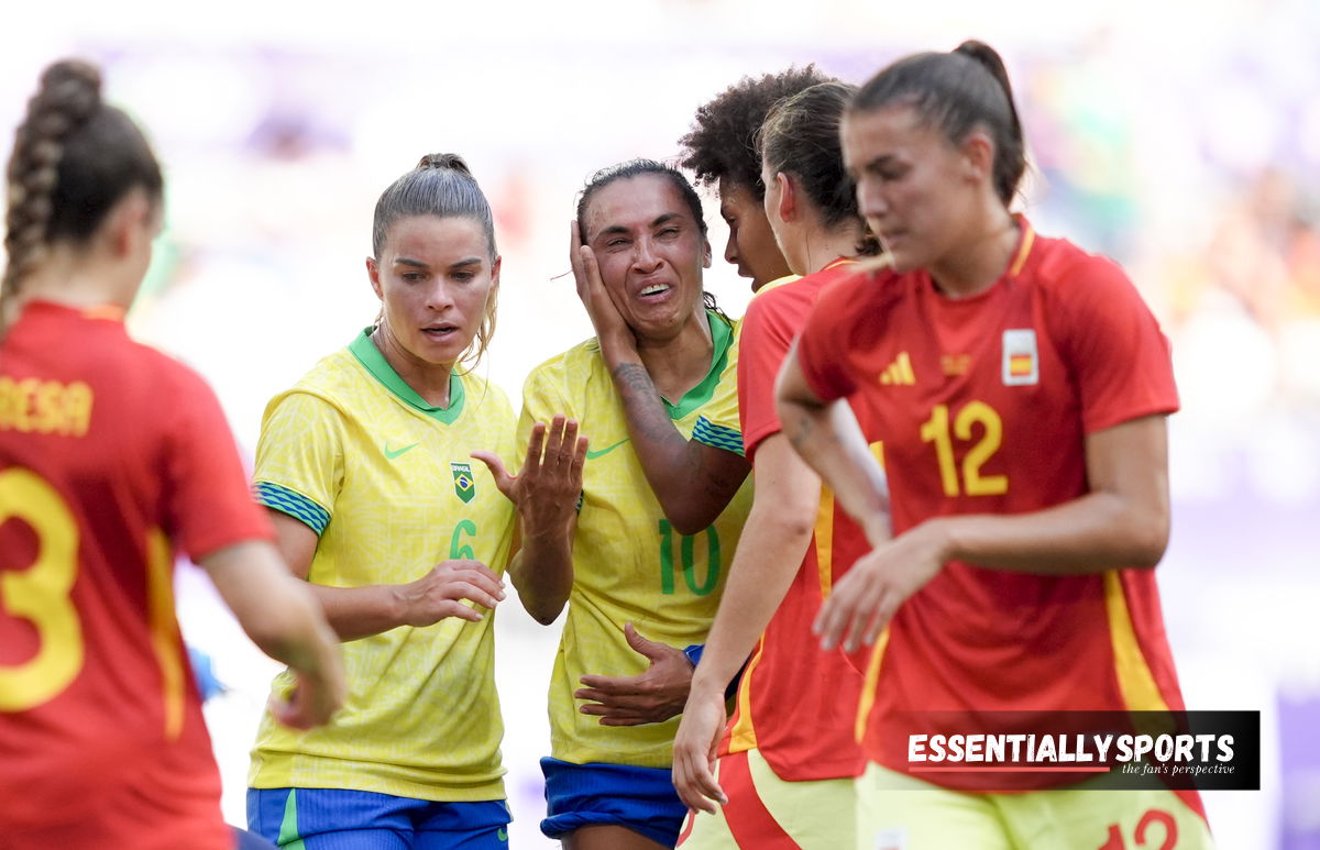 “Justified Red Card”- Soccer World Reacts as Marta Breaks Down in Tears ...
