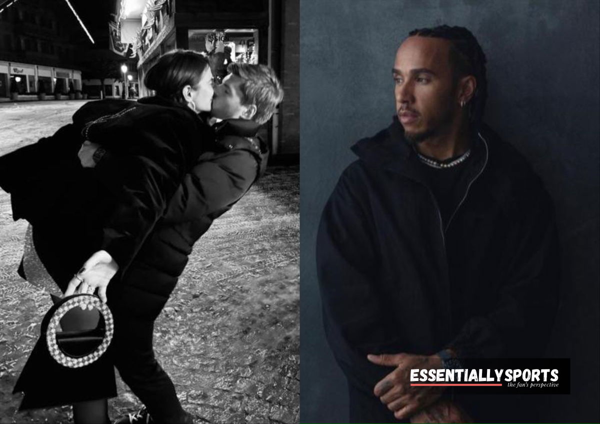 Max Verstappen & Kelly Piquet Sealing It With a Kiss & Lewis Hamilton ...