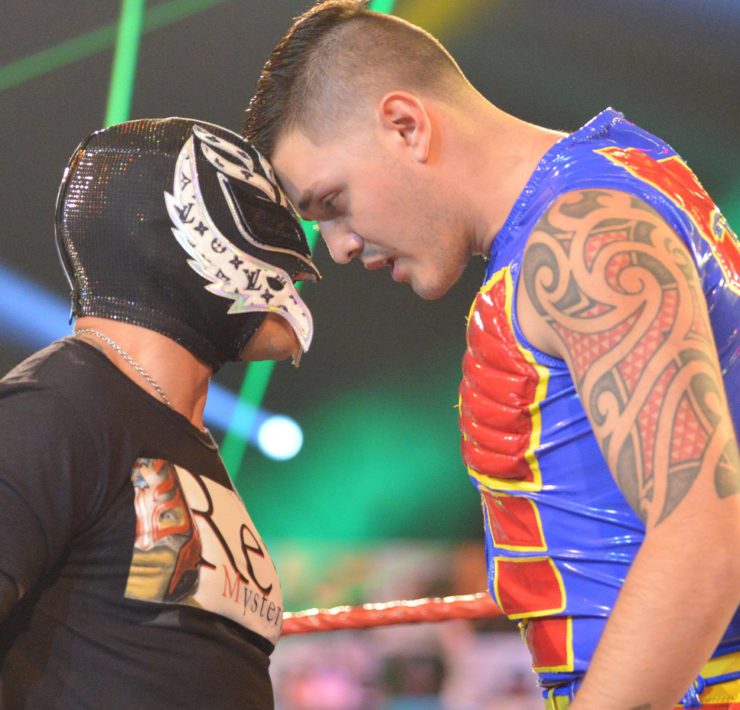 Rey Mysterio Back Tattoos