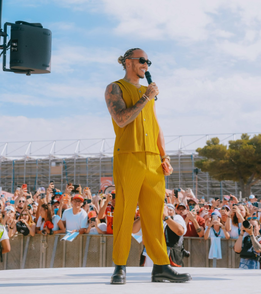 Donning $98,000 Outfit, Lewis Hamilton is the Star of the Paddock ...