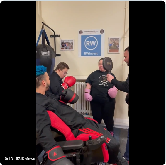 Wholesome Video of People With Disabilities Doing Boxing Training Puts ...