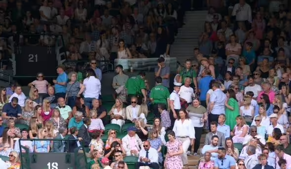 Bizarre Scenes Unfold At Wimbledon As Stewards Rush To The Crowd ...