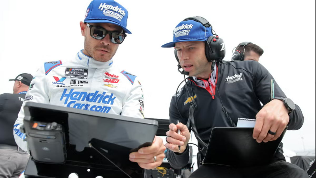 Meet Kyle Larson’s Spotter Tyler Monn and the HMS No. 5 Pit Crew ...