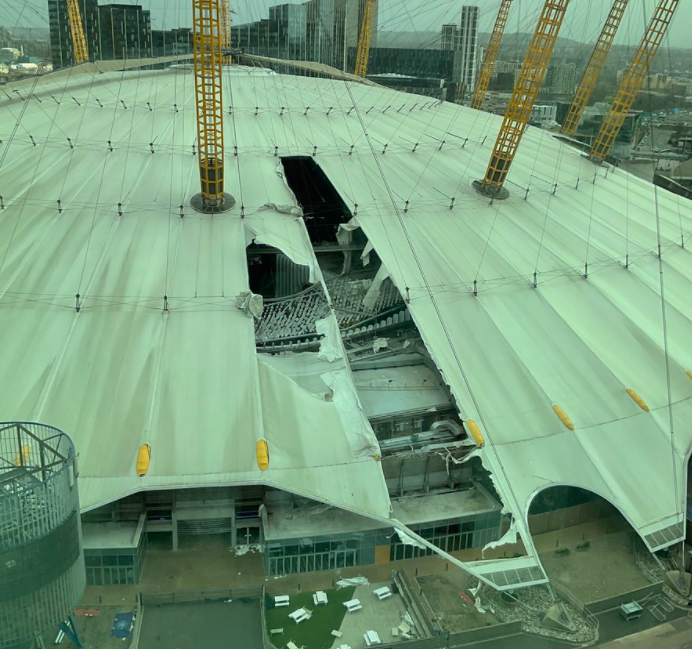 London’s O2 Arena Destroyed Weeks Before Massive UFC Fight Night Event ...