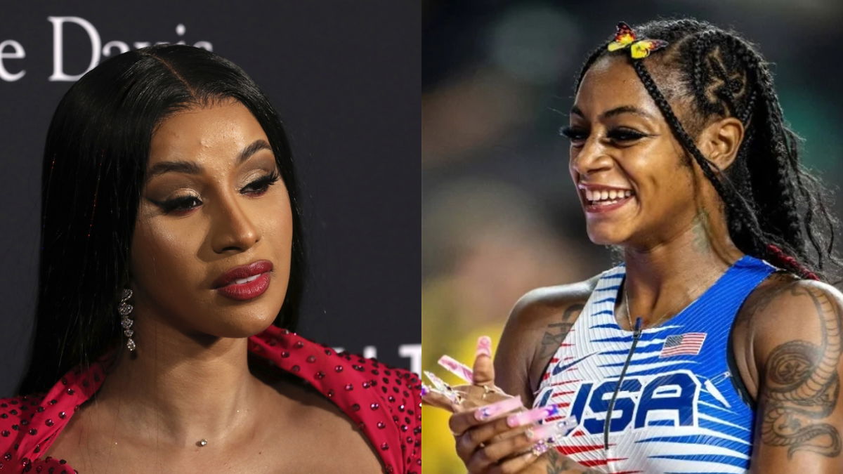 Sha’Carri Richardson Embraces Cardi B Crying Over Hard-Earned Paris ...
