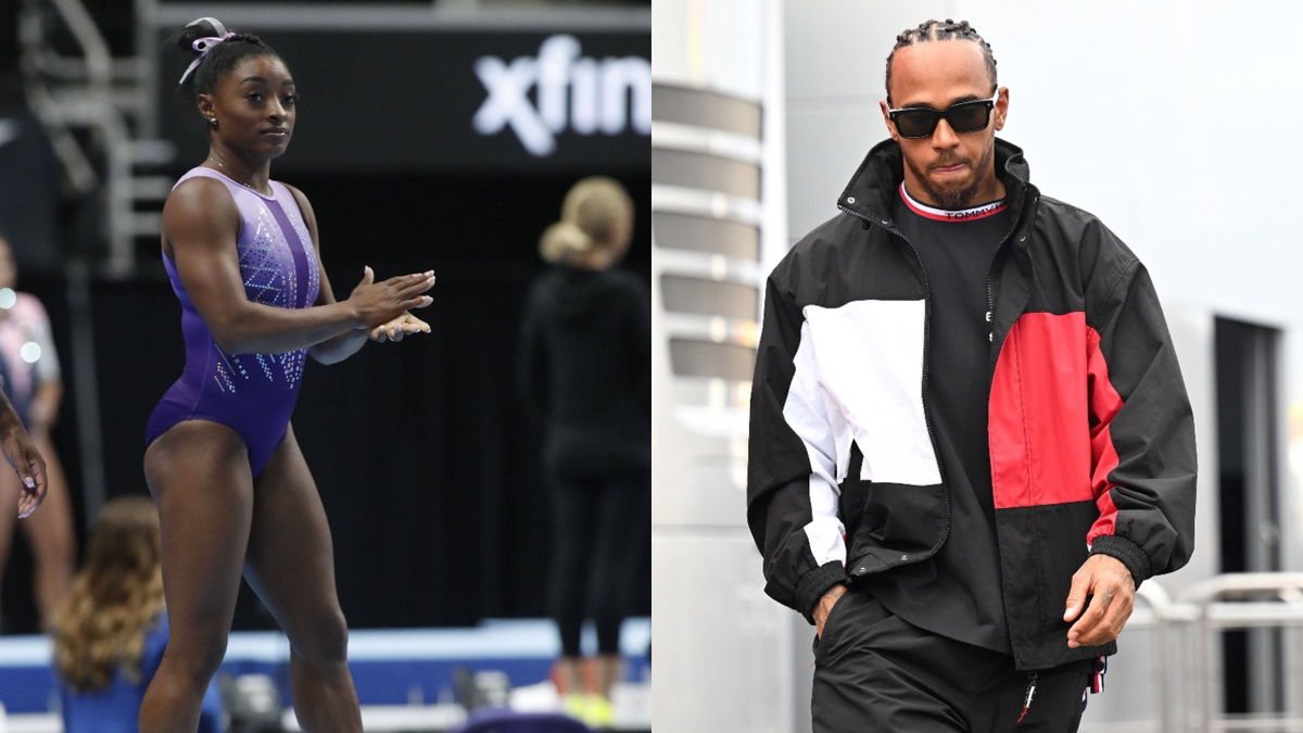 Drawing From F1 Legend Lewis Hamilton, Simone Biles Sends a Cryptic ...