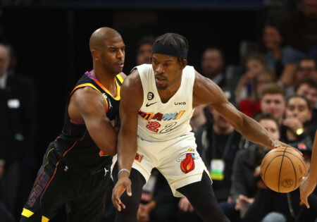 Jimmy Butler Bulldozing 175lbs Chris Paul Sparks Viral NBA Flashbacks ...