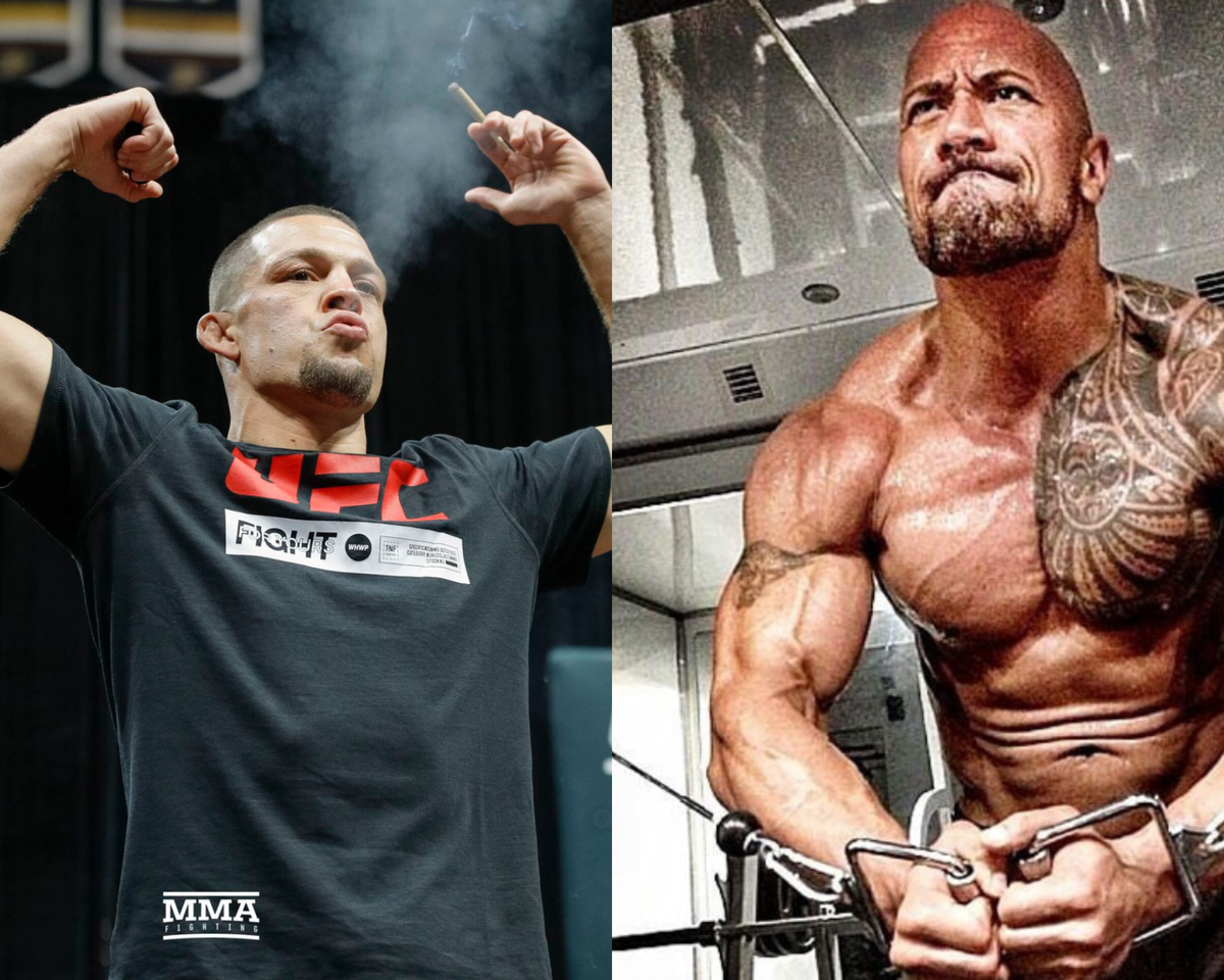 "Garbage Shoe Collection": Fans Mock Dwayne Johnson After Nate Diaz ...