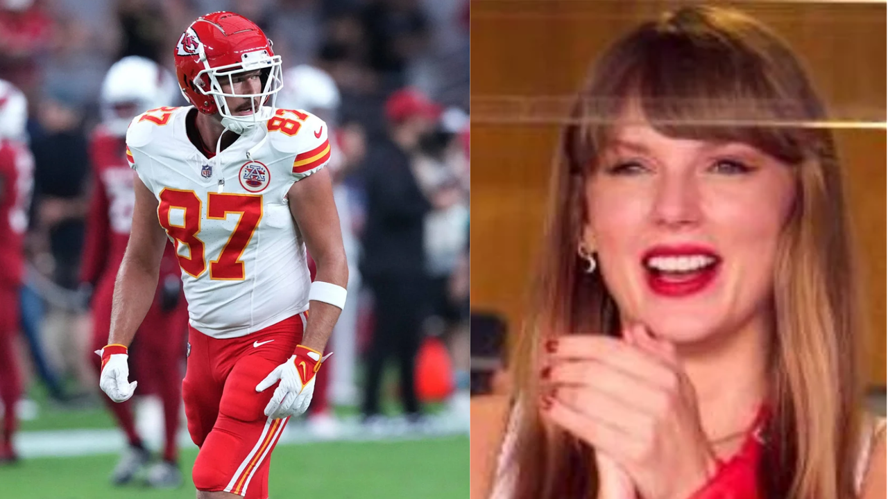 NFL in Pictures: Taylor Swift Celebrates Super Bowl & Travis Kelce With ...