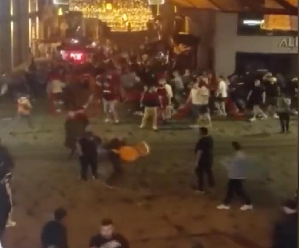 VIDEO: Soccer Fans’ Brawl Turns into WWE Tables and Chairs Fight as ...
