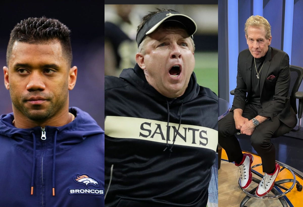 While Sean Peyton Downplays Flare Up With Russell Wilson, Skip Bayless ...