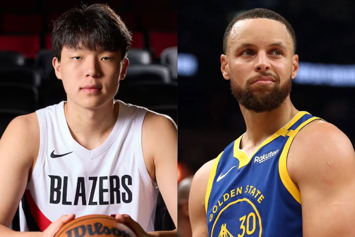 Blazers Rookie Yang Hansen Makes Honest Stephen Curry Confession After NBA Preseason Debut ...