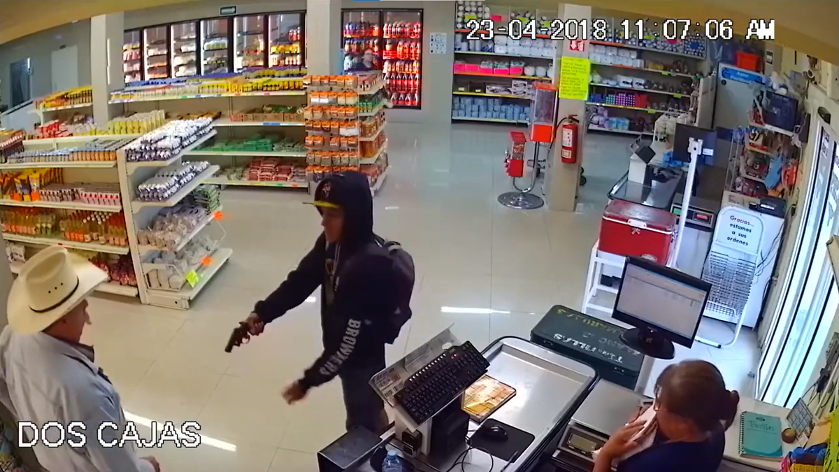 VIDEO: Robbery Goes Horribly Wrong as Man in a Cowboy Hat Grapples and ...