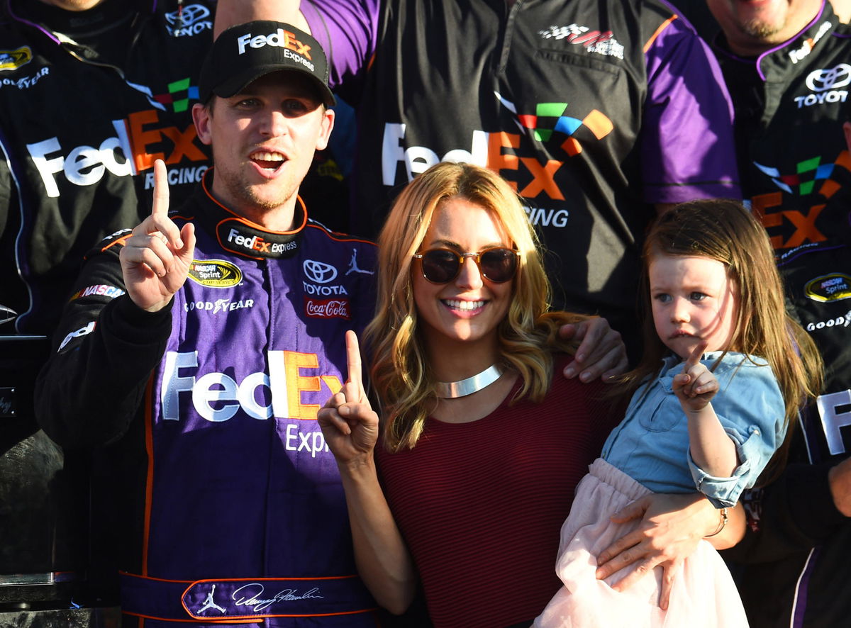 Fiancee Jordan Fish Shuts Down Denny Hamlin’s “Attitude” Issues ...
