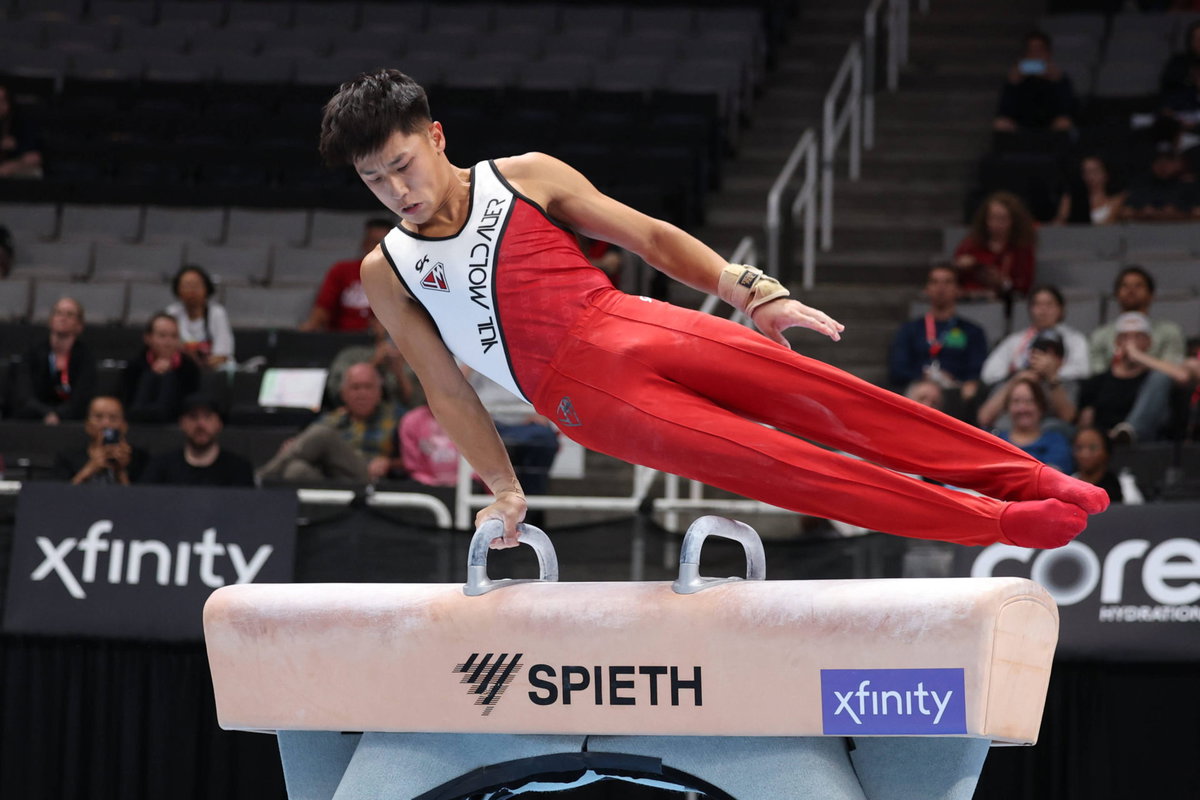 Gymnastics Winter Cup 2024: Shane Wiskus Outshines Reigning All Around ...